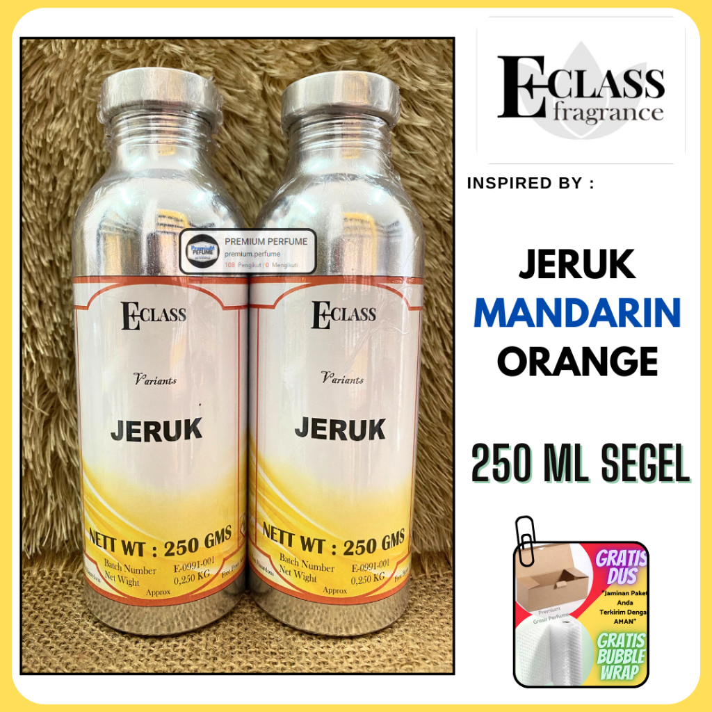 Jual Bibit Parfum Murni JERUK Mandarin Orange 250 ML SEGEL Alumunium ...
