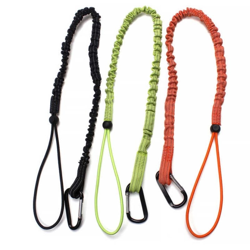 Jual Tool Lanyard with Single Carabiner Polyester Tool Lanyard Safety ...