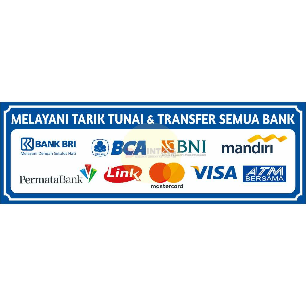 Jual STIKER MELAYANI TARIK TUNAI DAN TRANSFER SEMUA BANK | Shopee Indonesia