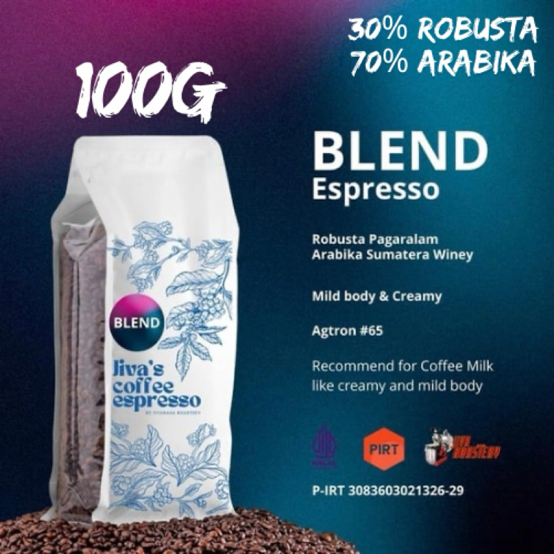 Jual Biji Kopi Espresso Blend Kopi Susu30% Robusta 70% Arabika 100g ...