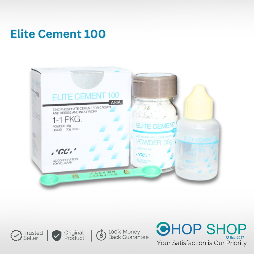 Jual ORIGINAL dental GC elite cement mini pack zinc phospate semen zinc ...