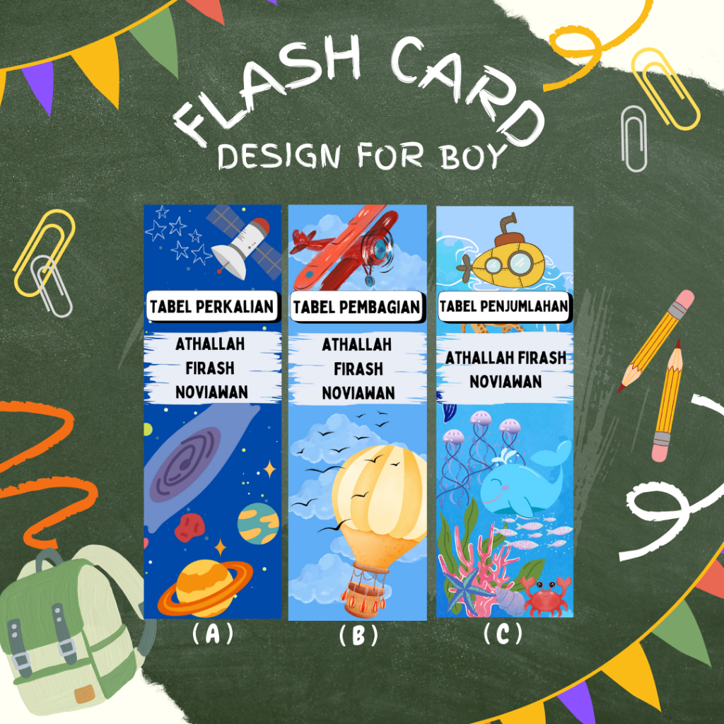 Jual FLASH CARD PERKALIAN / FLASH CARD PENJUMLAHAN / FLASH CARD ...