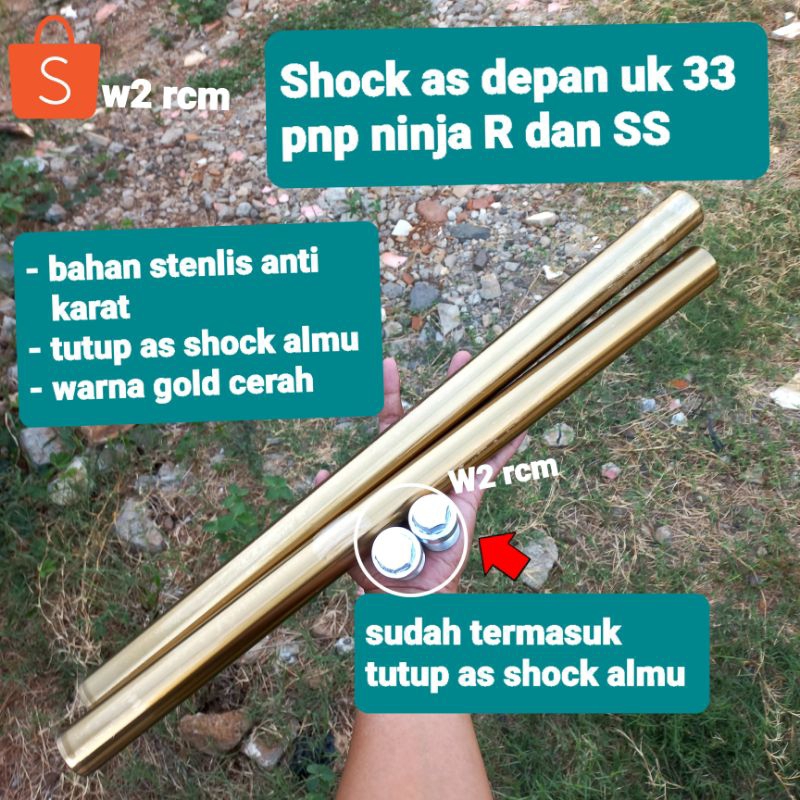 Jual Shock as depan ukuran 33 pnp ninja R dan ss shock as depan ninja ...