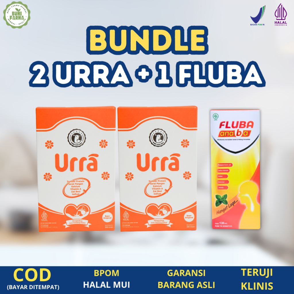 Jual PAKET BUNDLE Urra susu kambing saanen 2 box + Fluba anaba 1 botol ...