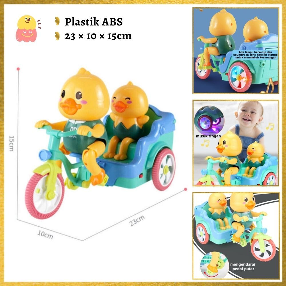 Jual Mainan Sepeda Roda Tiga Bebek Kuning Kecil/Mainan Sepeda Roda Tiga ...