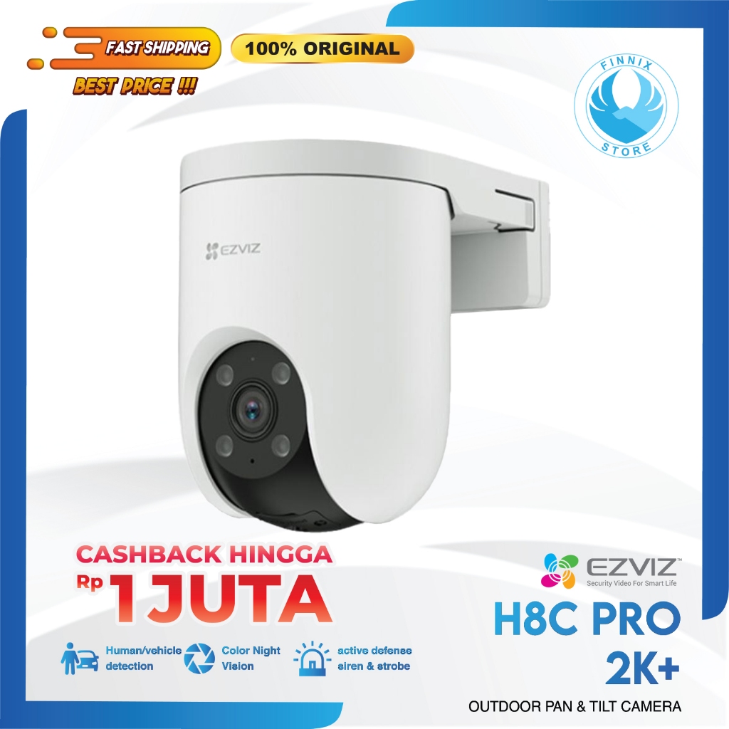 Jual EZVIZ H8C PRO 2K+ / H8C 4MP Outdoor IP Camera CCTV With Pan & Tilt ...