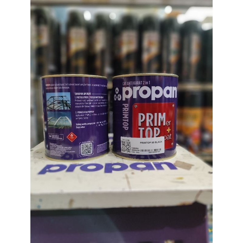 Jual Propan Primtop-88 Black-1kg-cat syntetic | Shopee Indonesia