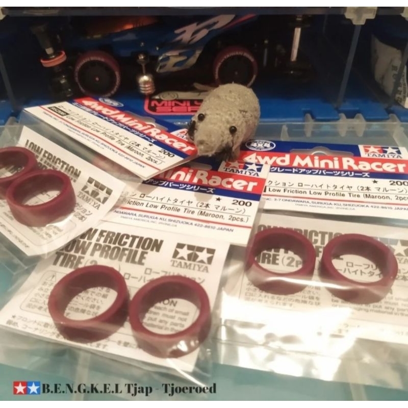 Jual Original Tamiya Low Friction - Low Profile Maroon Tire Item 95208 ...