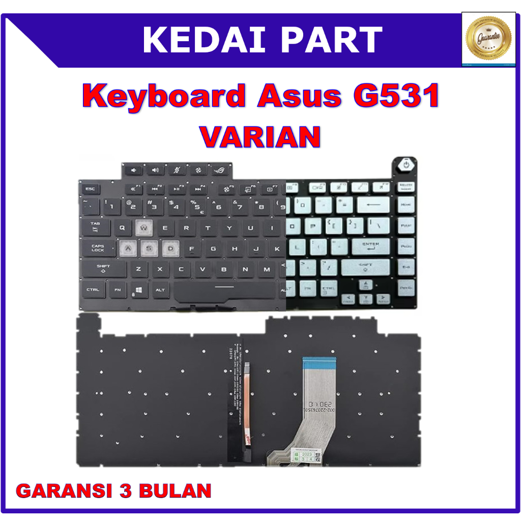 Jual Keyboard Asus ROG Strix Scar III G531 G531GW G512 G512L G512LI ...