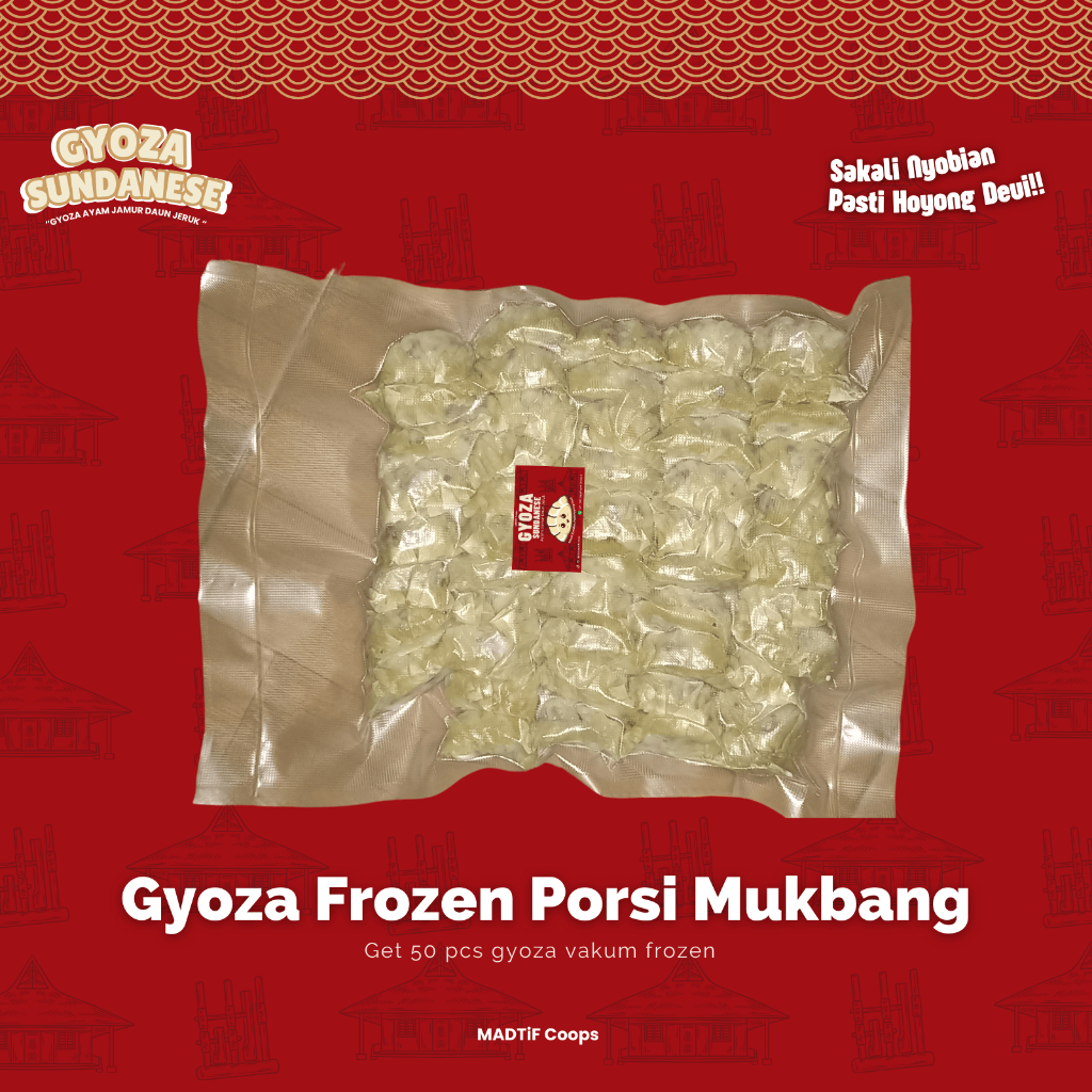 Jual Gyoza Frozen Isian 50pcs Paket Mukbang/ Reseller | Gyoza Sundanese ...