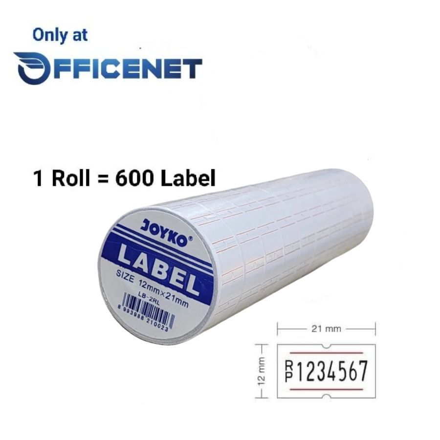Jual 1 SLOP KERTAS LABEL HARGA 1 BARIS LB2RL LB 2RL LABELLER 5500M 5500 ...