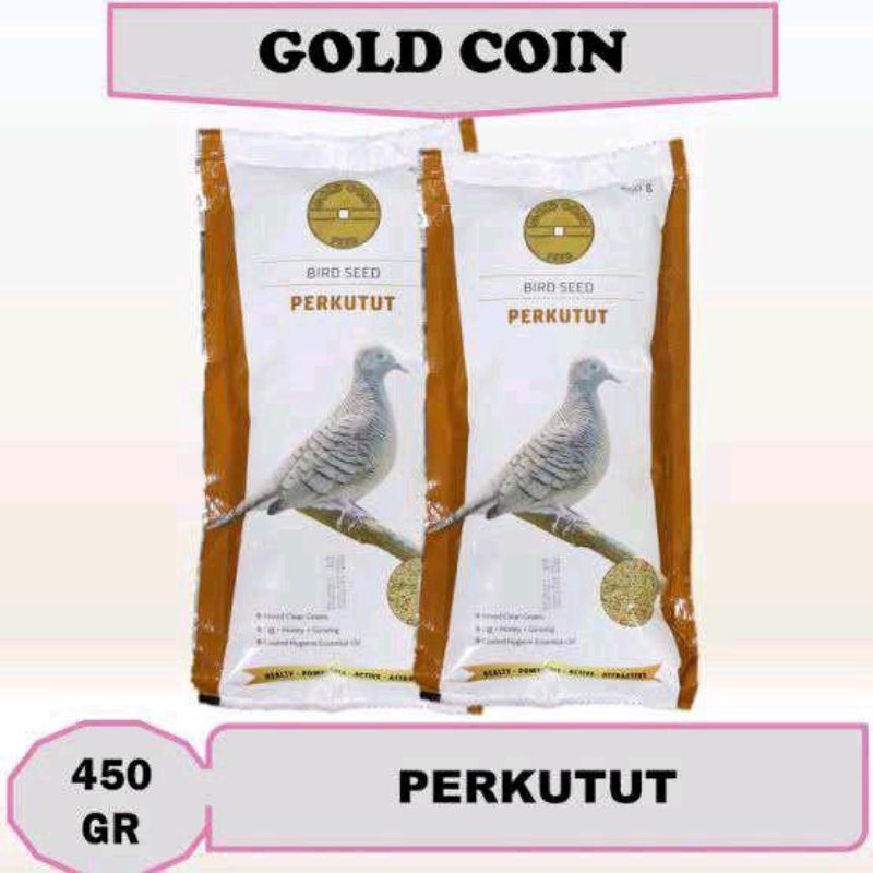 Jual GOLD COIN PERKUTUT 450gr PAKAN MAKANAN PUR BURUNG PERKUTUT ...