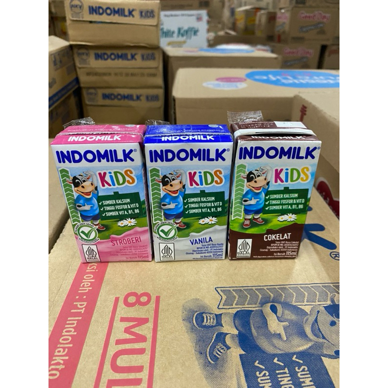 Jual Indomilk kids uht 115ml isi 40pcs | Shopee Indonesia
