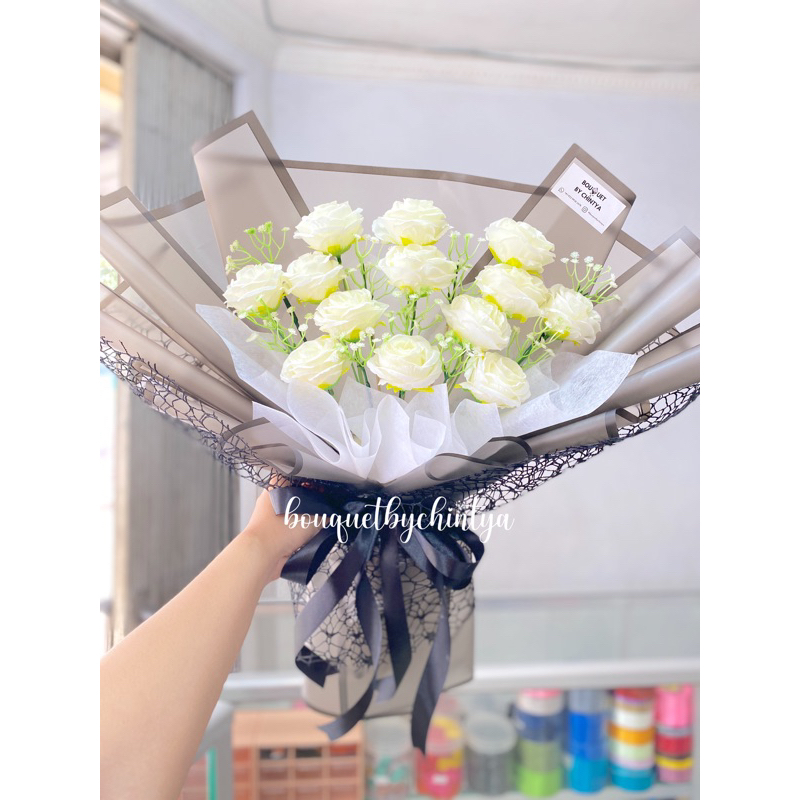 Jual ROSE BOUQUET - BUKET BUNGA ARTIFICIAL BOUQUET BUNGA PALSU BUKET ...