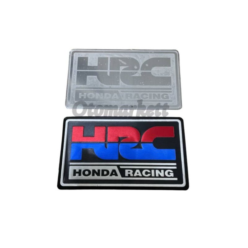 Jual Emblem stiker HRC warna aluminium dan HRC silver stainless tipis ...