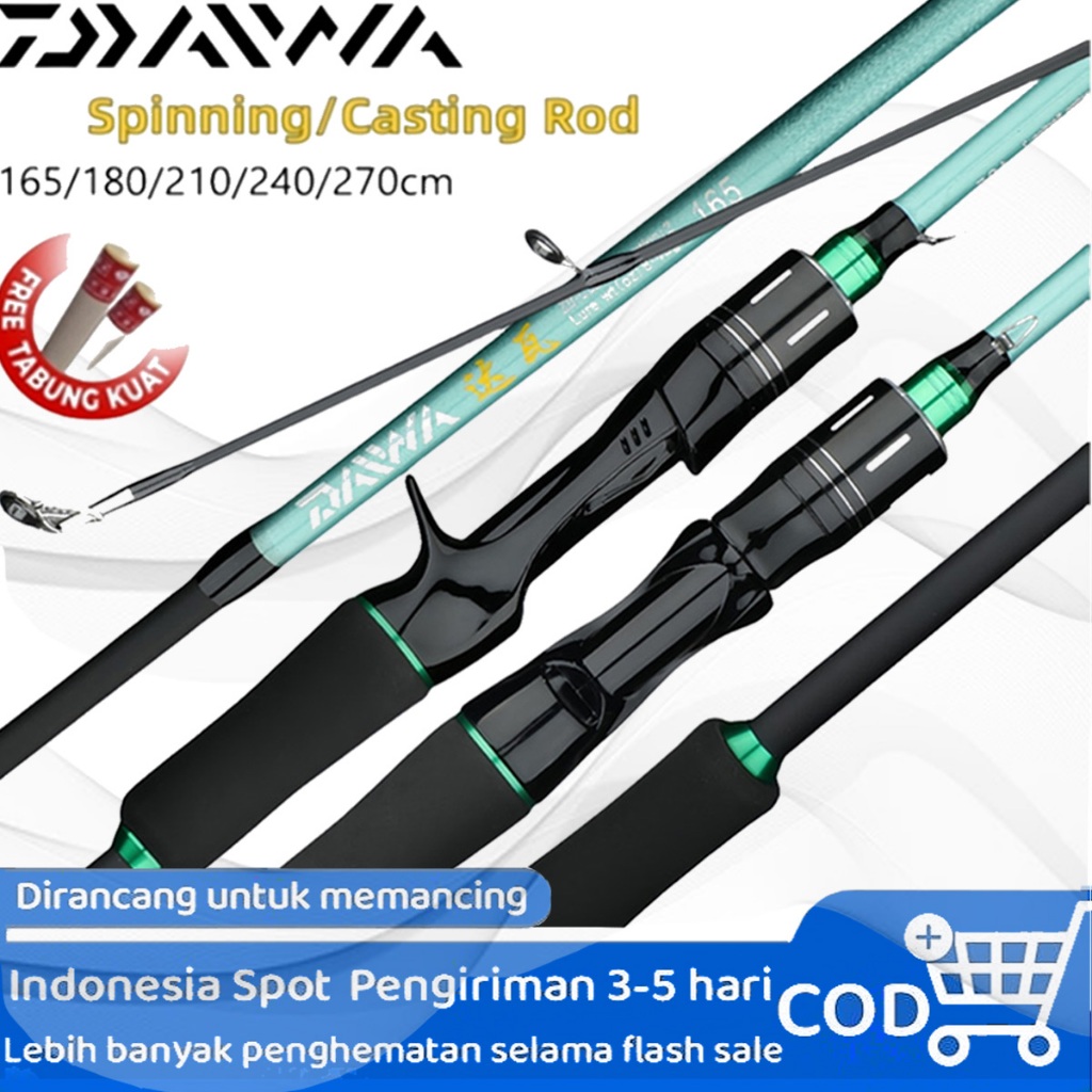 Jual 2024 New DAIWA joran pancing Casting joran Spinning 1.65m/1.8m/2.1m/2.4m/2.7m daiwa Fishing ...