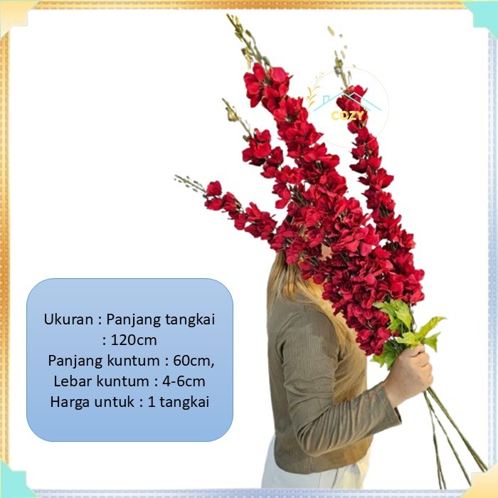Jual BIG SNAPGRADON SNAPDRAGON Artificial Flocking Hyacinth Bunga Palsu ...