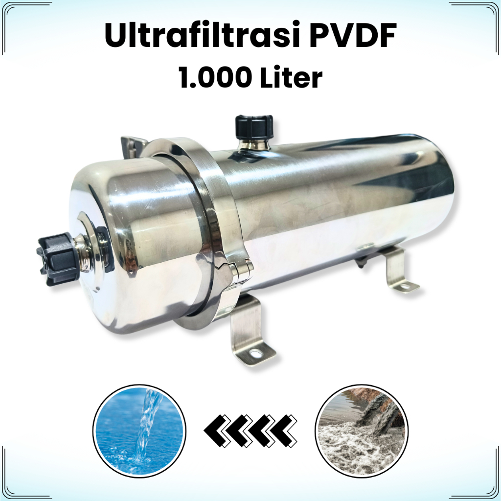 Jual Filter Ultrafiltrasi PVDF Water Filter Air Pre Filter Ultra ...