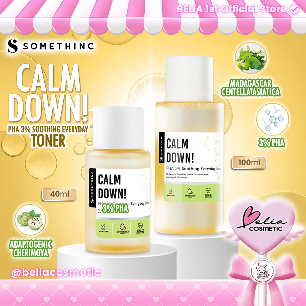 Jual BELIA SOMETHINC Calm Down! PHA 3% Soothing Everyday Toner ...