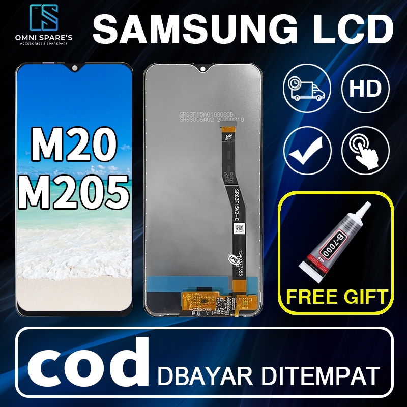Jual Lcd Samsung M20 M205 Fullset Ori layar hp Touchscreen New copotan | Shopee Indonesia