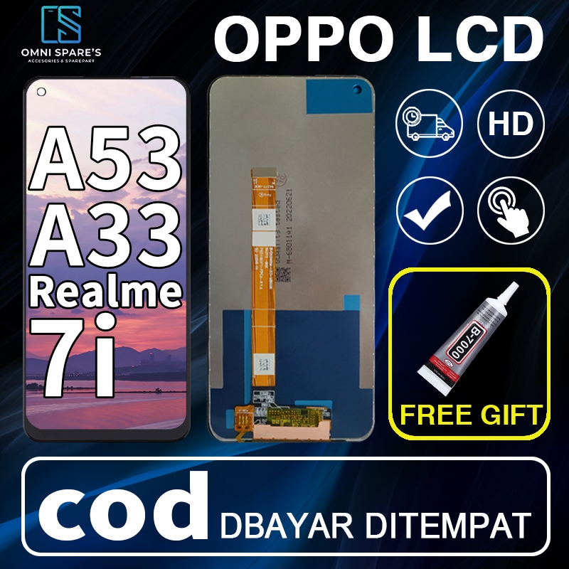 Jual LCD Oppo A53 / Realme C17/ Realme 7i /A33 Fullset layar hp Touchscreen asli new copotan ...