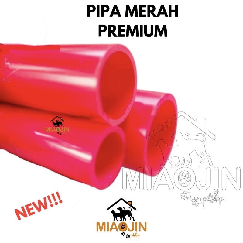 Jual Pipa Aquarium LESSO Pipe U - PVC merah / Sejenis Ty Mayin Red ...