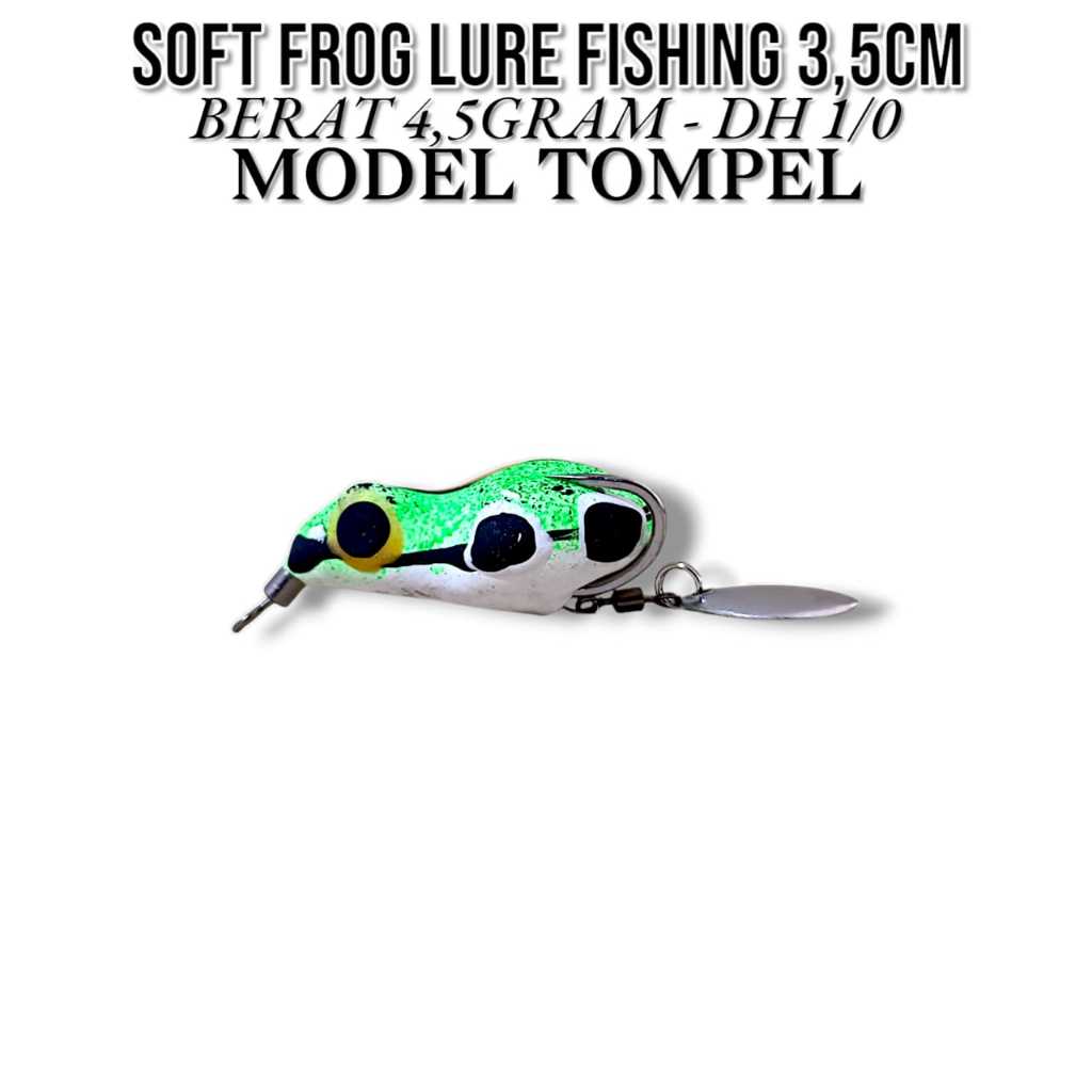 Jual SOFT FROG LURE FISHING MODEL KATAK TOMPEL UKURAN 3,5CM | Shopee ...