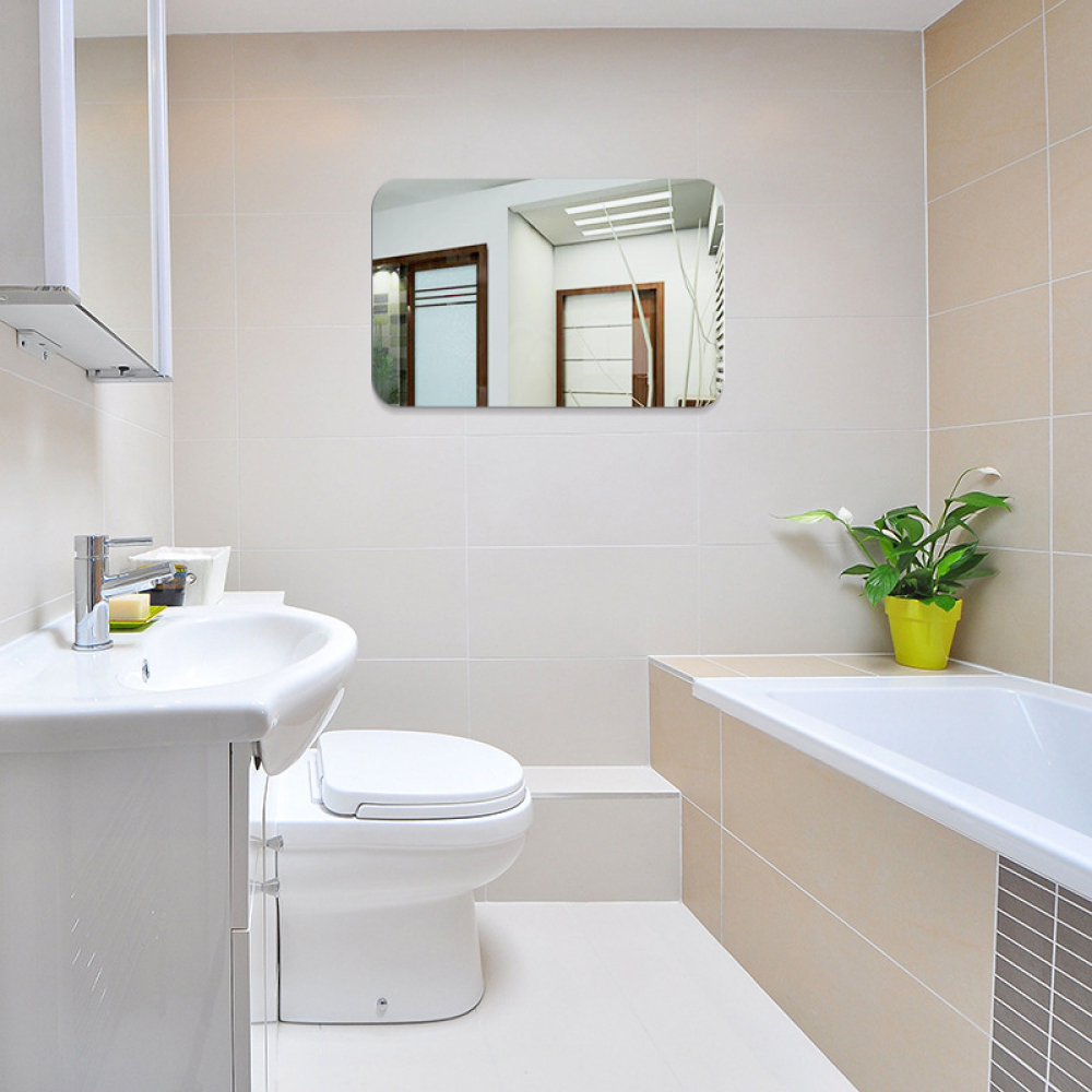 Jual Stiker Cermin Akrilik Tempel Dinding / Cermin Akrilik Dekorasi ...