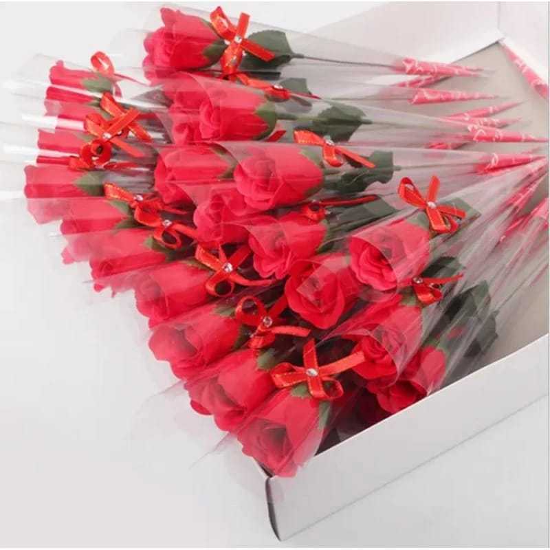 Jual Veiso_Bunga Mawar 1 Tangkai Plastik | Bunga Valentine | Bunga ...