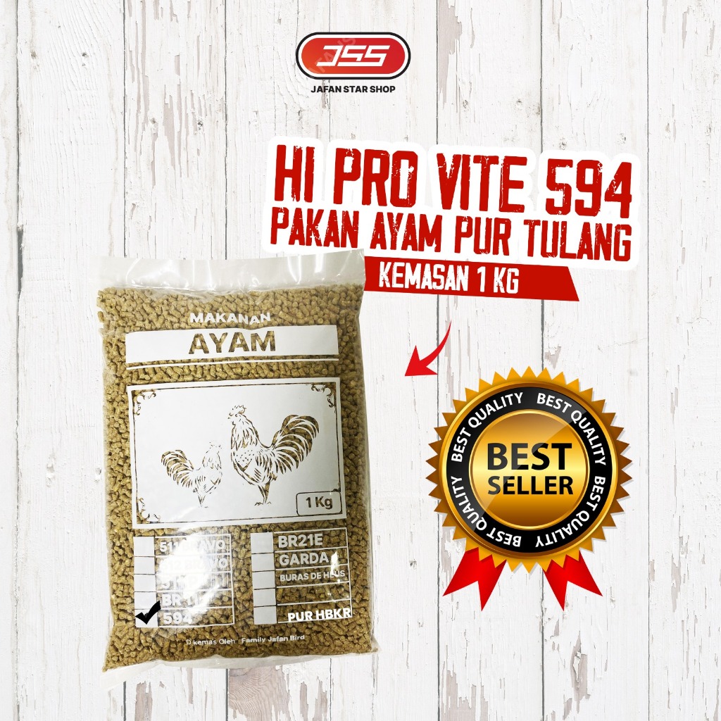 Jual PAKAN AYAM 594 Hi Pro Vite 1 KG Pakan Ayam Pur Tulang Ayam Bangkok KEMASAN PREMIUM | Shopee ...