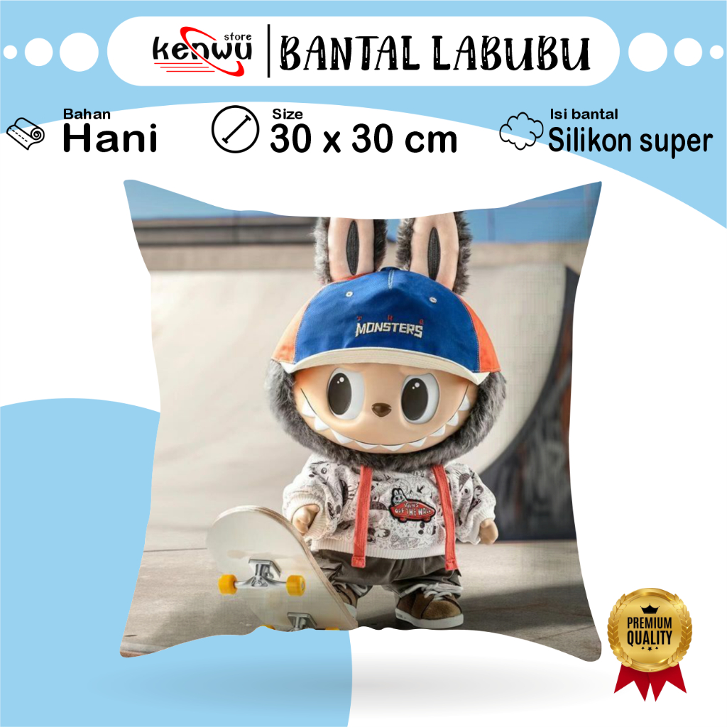 Jual Kenwustore Bantal LABUBU VIRAL 30x30cm - Labubu Lisa Blackpink ...