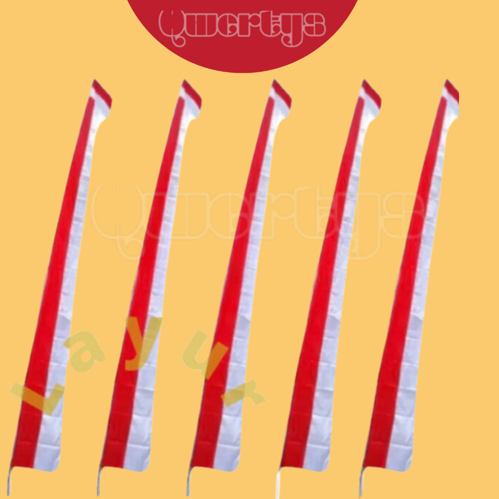 Jual QWERTYS - Bendera Layur Merah Putih Umbul-Umbul Layur Merah Putih Indonesia | Shopee Indonesia
