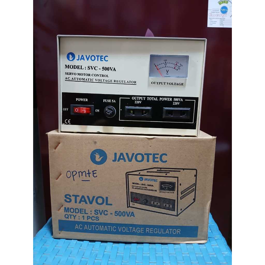 Jual Stavol / Stabilizer Javotec Tipe SVC 1000 VA 500 VA Kapasitas 1000 ...