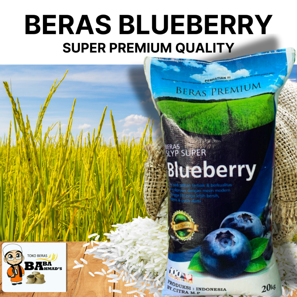 Jual BERAS BLUEBERRY SUPER PREMIUM - 15KG/20KG/25KG | Shopee Indonesia