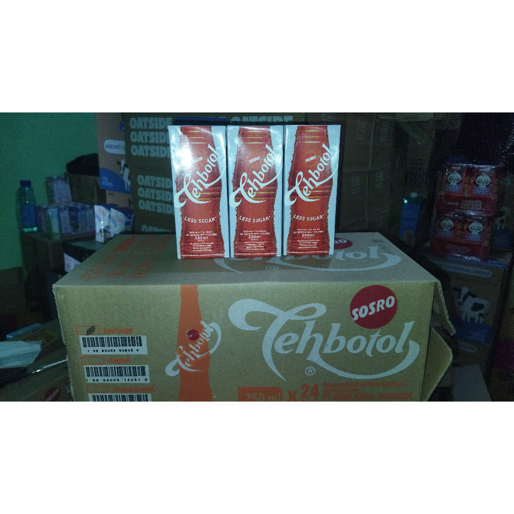 Jual Teh Botol Sosro Kotak 250 ml - Isi 24 pcs [Kurir Sameday/Instant] | Shopee Indonesia