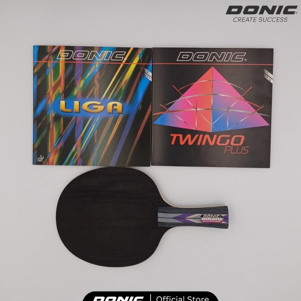 Jual Special Pr Donic Bat Tenis Meja Black Power Kombinasi Karet Donic Set | Shopee Indonesia