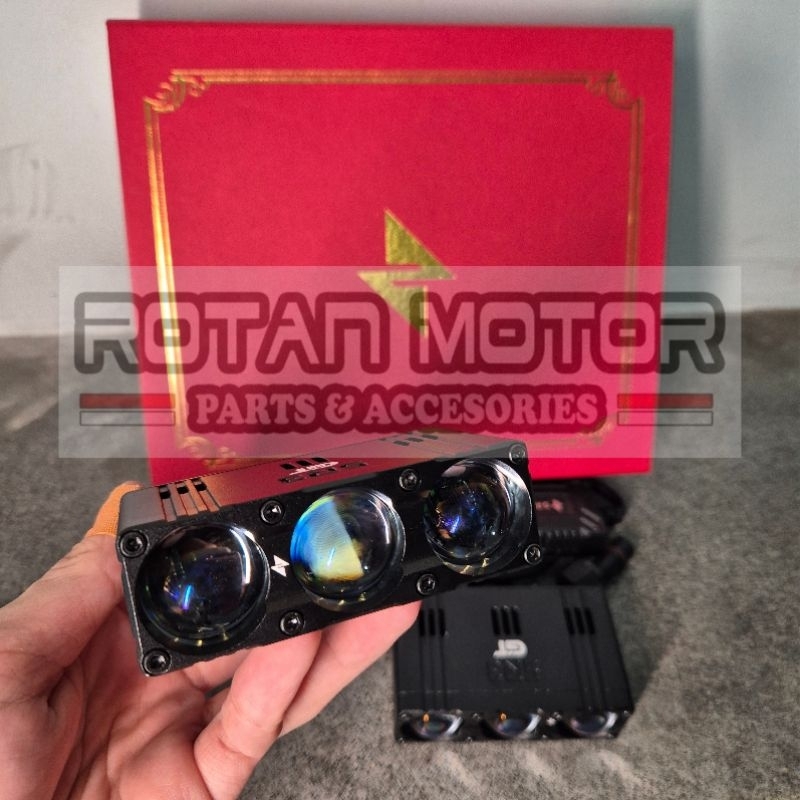 Jual Mini Projie SABER SR3 GT Triple Lens Blue Lens SABER SR3 VERSI 3 ...