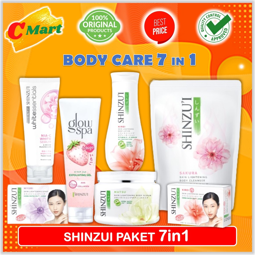 Jual Shinzu'i Paket Set 7 In 1 | Shinzui Body Scrub Bar Soap Lotion ...