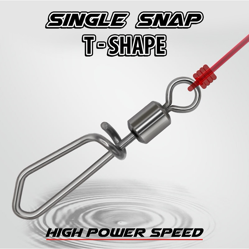 Jual 1000pcs Single Snap T Shape High Speed Snap Rolling Swivel ...
