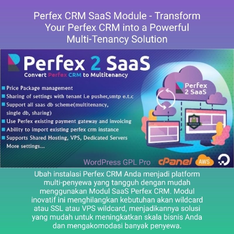 Jual Perfex CRM SaaS Module - Transform Your Perfex CRM into a Powerful Multi-Tenancy Solution ...