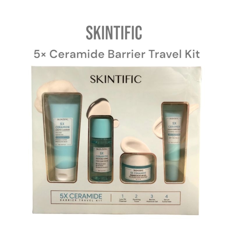 Jual SKINTIFIC 5× Barrier Travel Kit Skincare (Cleanser + Toner ...