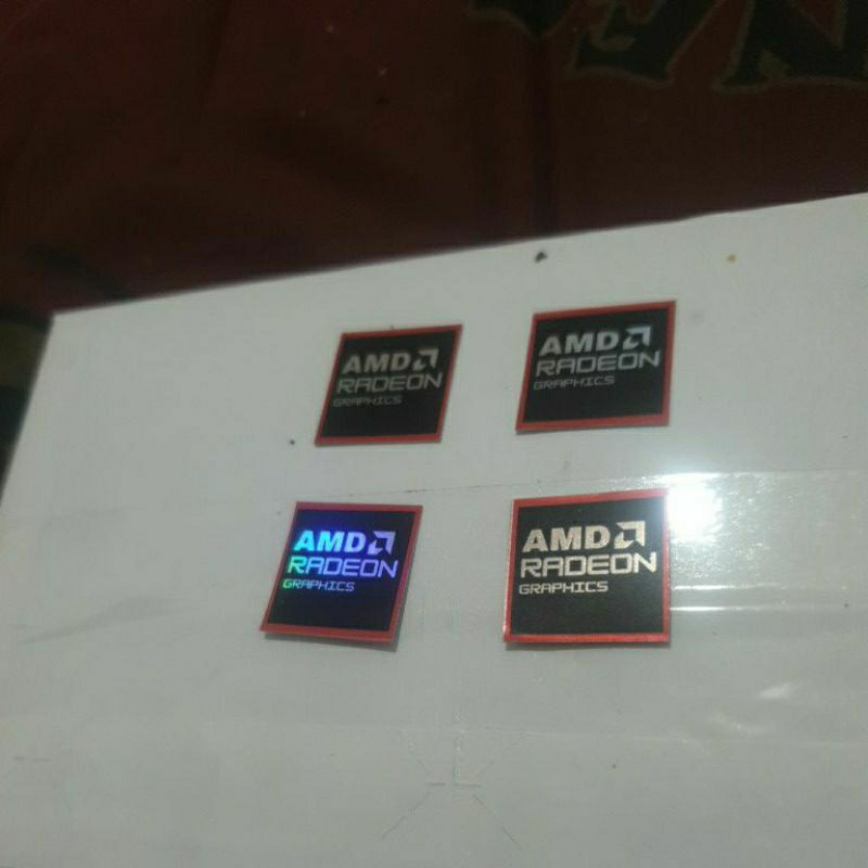 Jual stiker laptop komputer AMD radeon graphics edisi 2024 hologram ...