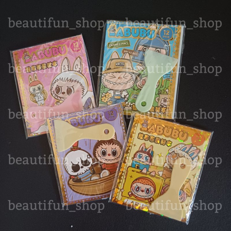 Jual Buku stiker labubu free spatula stiker buku labubu sticker book ...