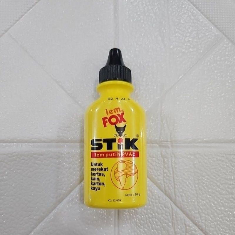 Jual Lem FOX STIK 60g ( untuk merekat kertas, kain, karton dan kayu ...