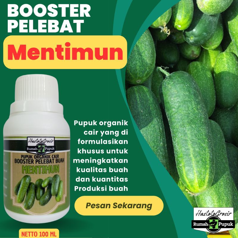 Jual Pupuk Timun Booster Penyubur Pelebat Buah & Super Besar POC Perangsang Cepat Tumbuh Dari ...
