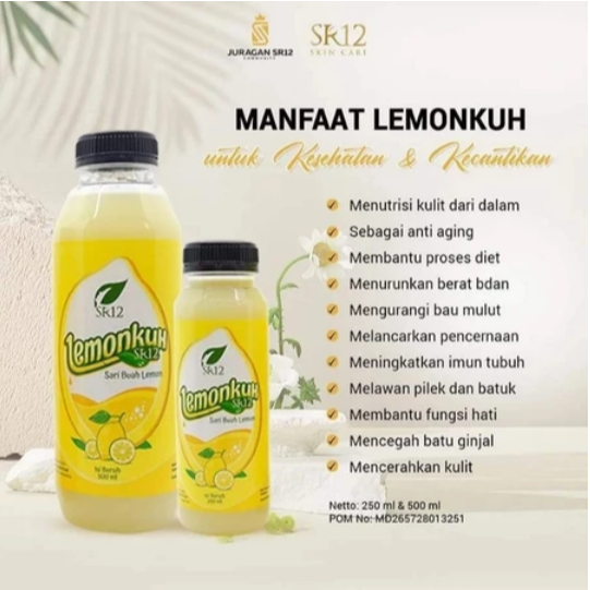Jual LEMONKUH SR12 / SARI LEMON ALAMI / LEMONKU MINUMAN SARI LEMON ...