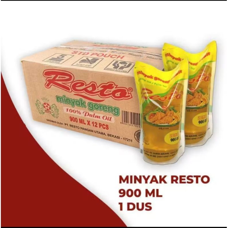 Jual Minyak Goreng. "Resto 900ml" 1 dus isi 12 pcs | Shopee Indonesia