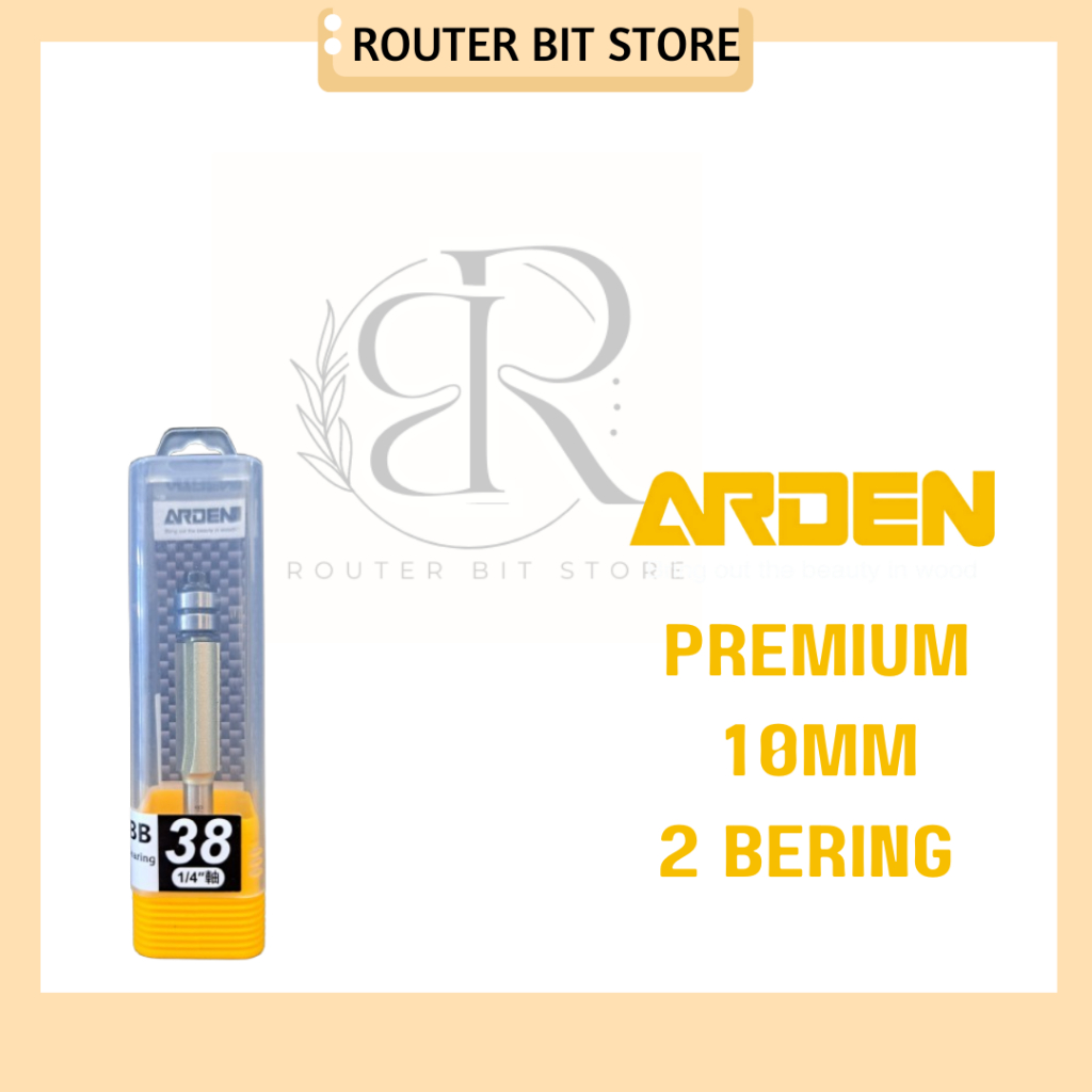 Jual Mata Profile Router 2 Bearing - ARDEN 38 Premium - 10mm | Shopee ...