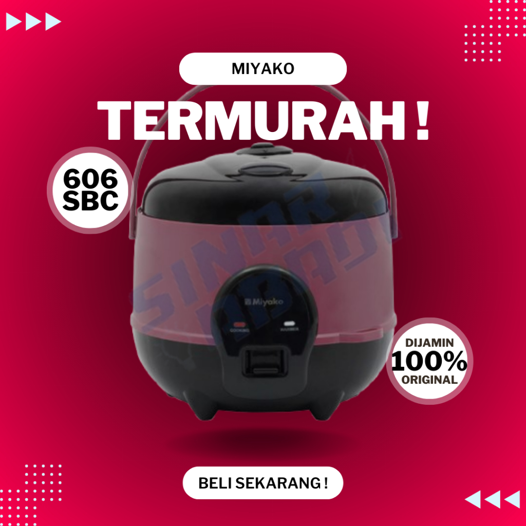 Jual Magic Com Miyako MCM-606 B SBC | Shopee Indonesia