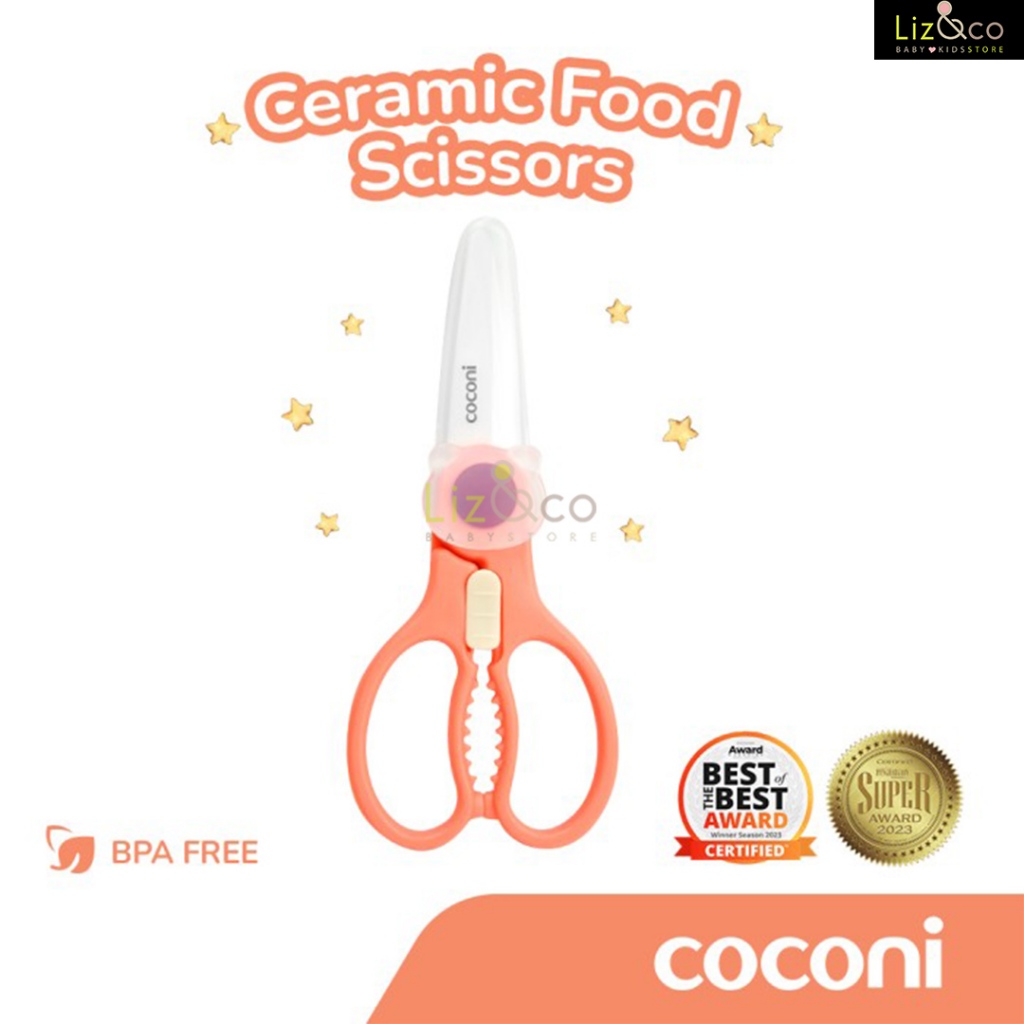 Jual COCONI Baby Ceramic Food Scissors | Gunting Keramik Makanan Anak ...